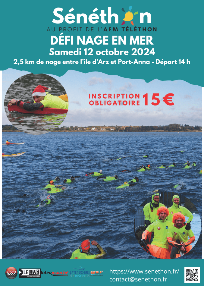 Nager pour le Téléthon 2024 – Parcours de nage en mer